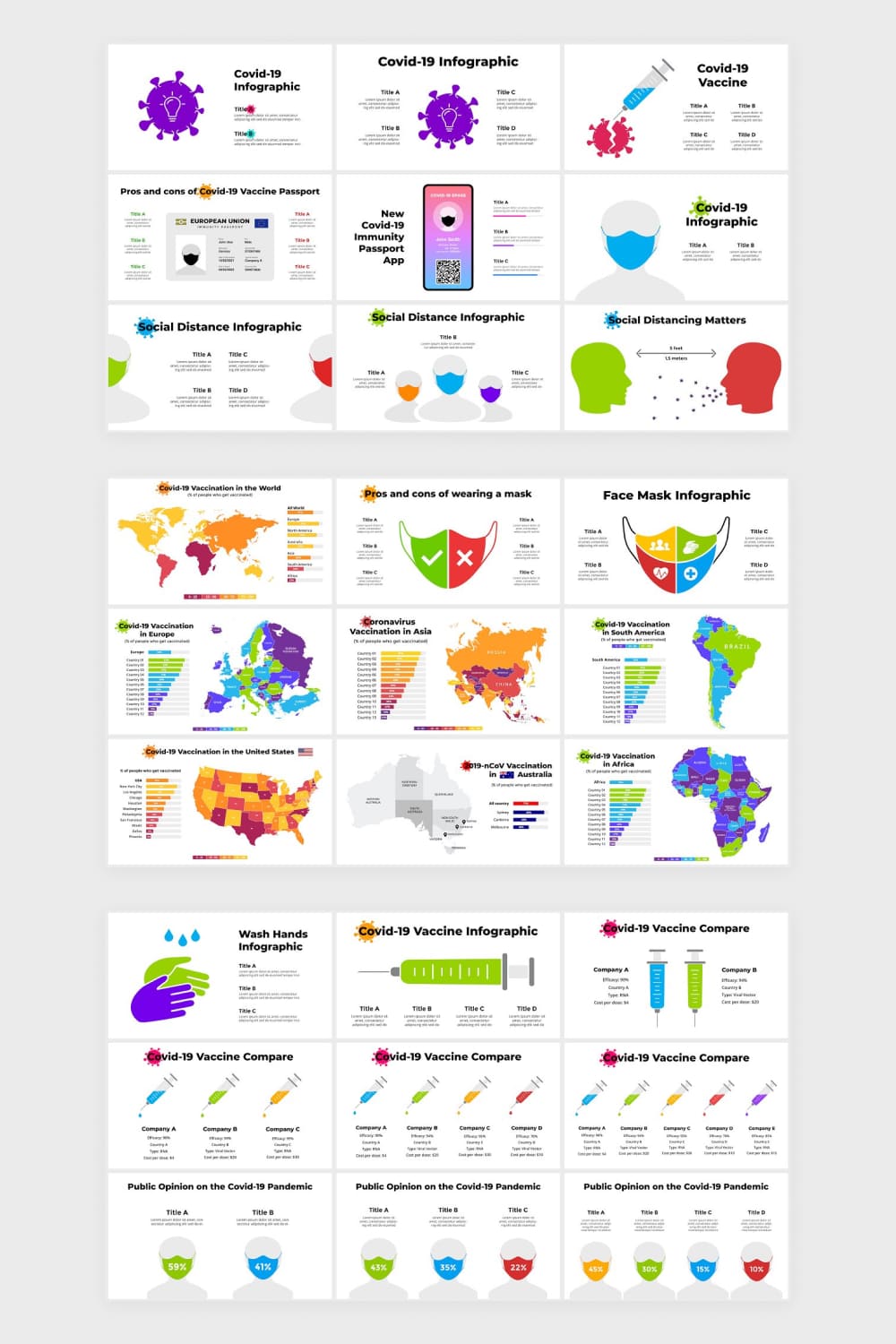 Covid-19 Vaccination Infographics – MasterBundles