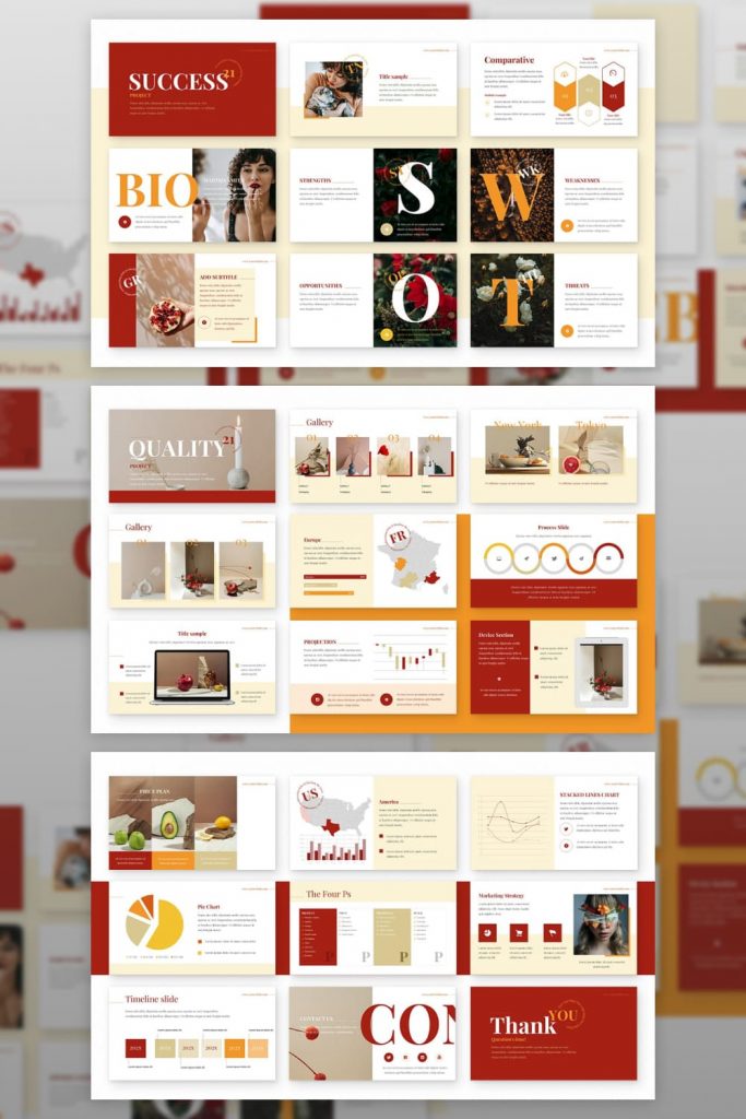 Ginger January Powerpoint Templates | Master Bundles