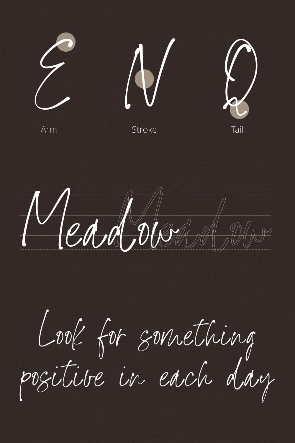 Meadow Handwriting Font – MasterBundles