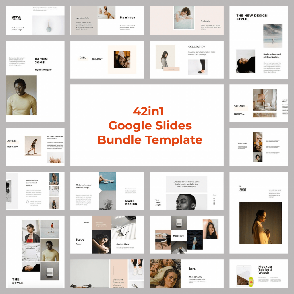 42 in 1 Google Slides Bundle Template – MasterBundles