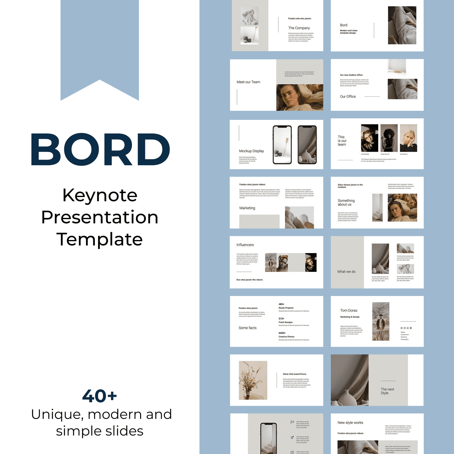 COSA - Vertical Powerpoint Template – MasterBundles