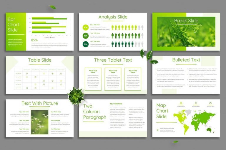 Leaf - Powerpoint Template – MasterBundles
