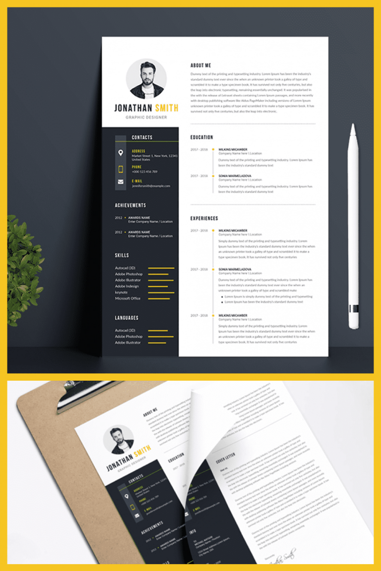 Modern Professional Resume Template – MasterBundles