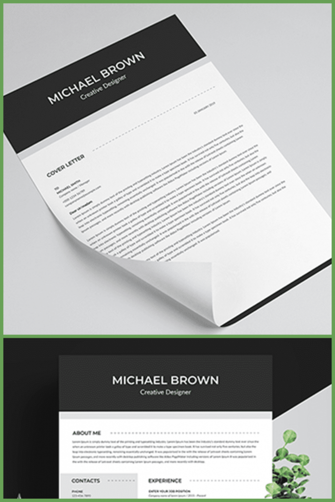 Basic Designer Resume Template – MasterBundles