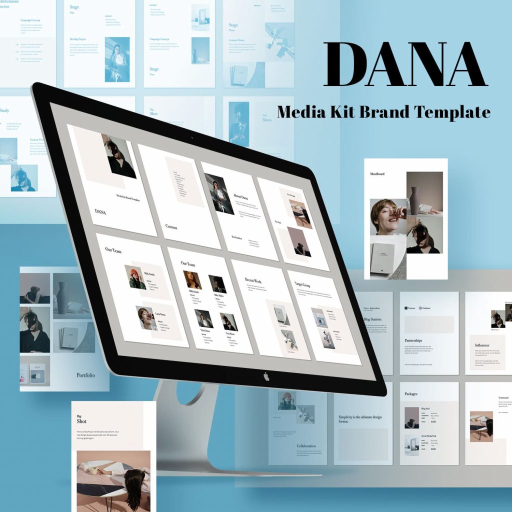 DANA - Vertical Powerpoint Template – MasterBundles