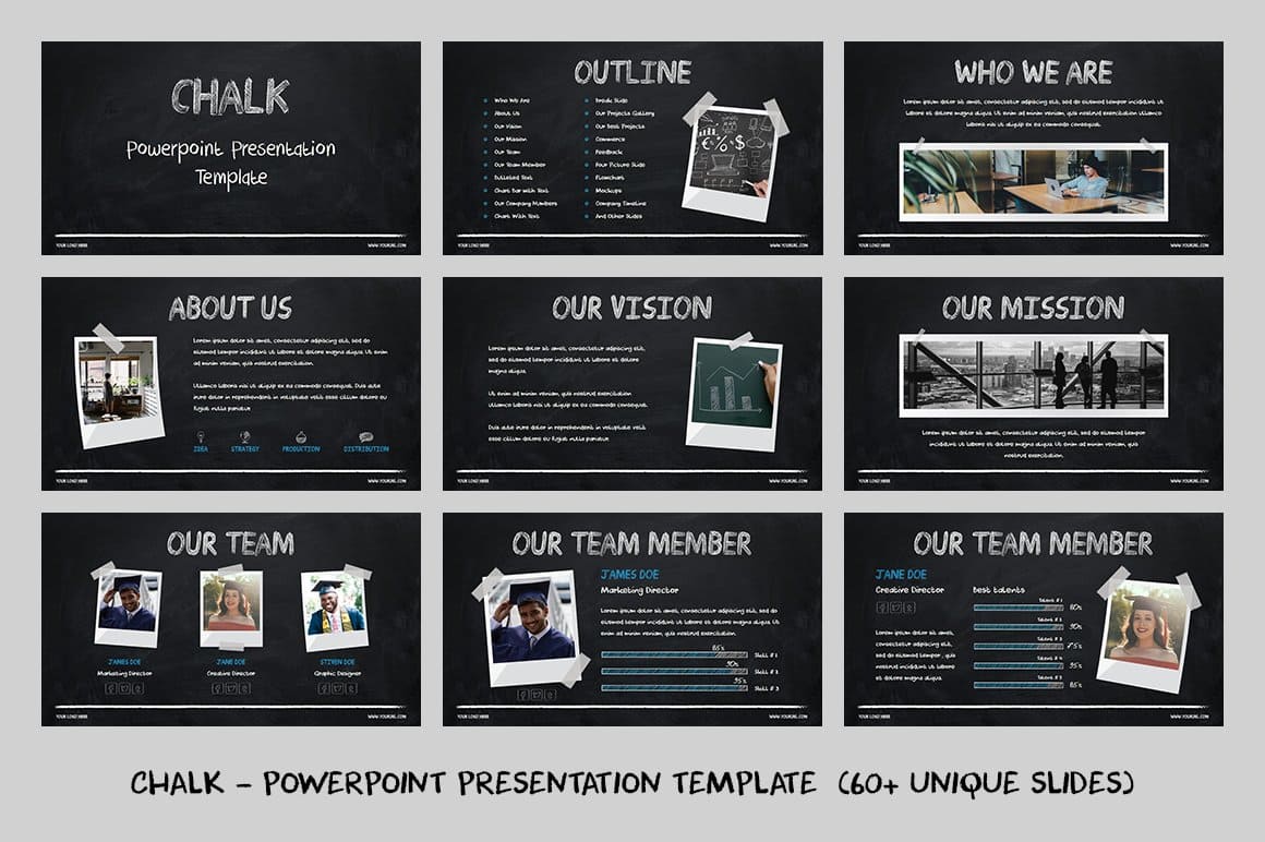 Chalk - Chalkboard Powerpoint Templates – MasterBundles