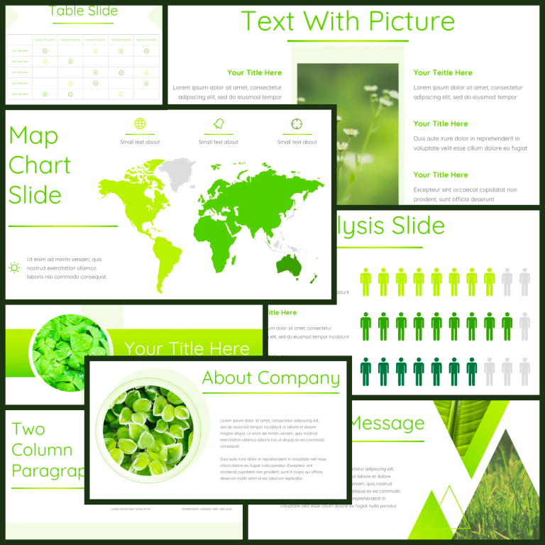 Leaf - Powerpoint Template – MasterBundles