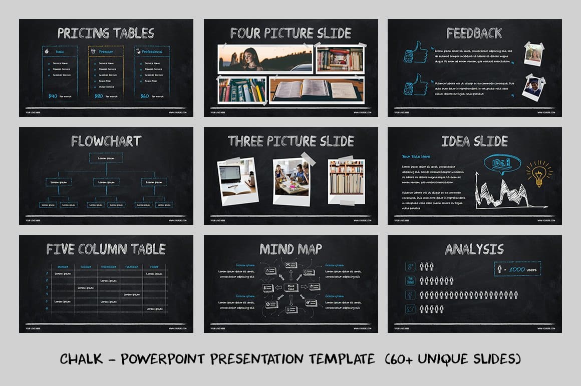 Chalk - Chalkboard Powerpoint Templates – MasterBundles