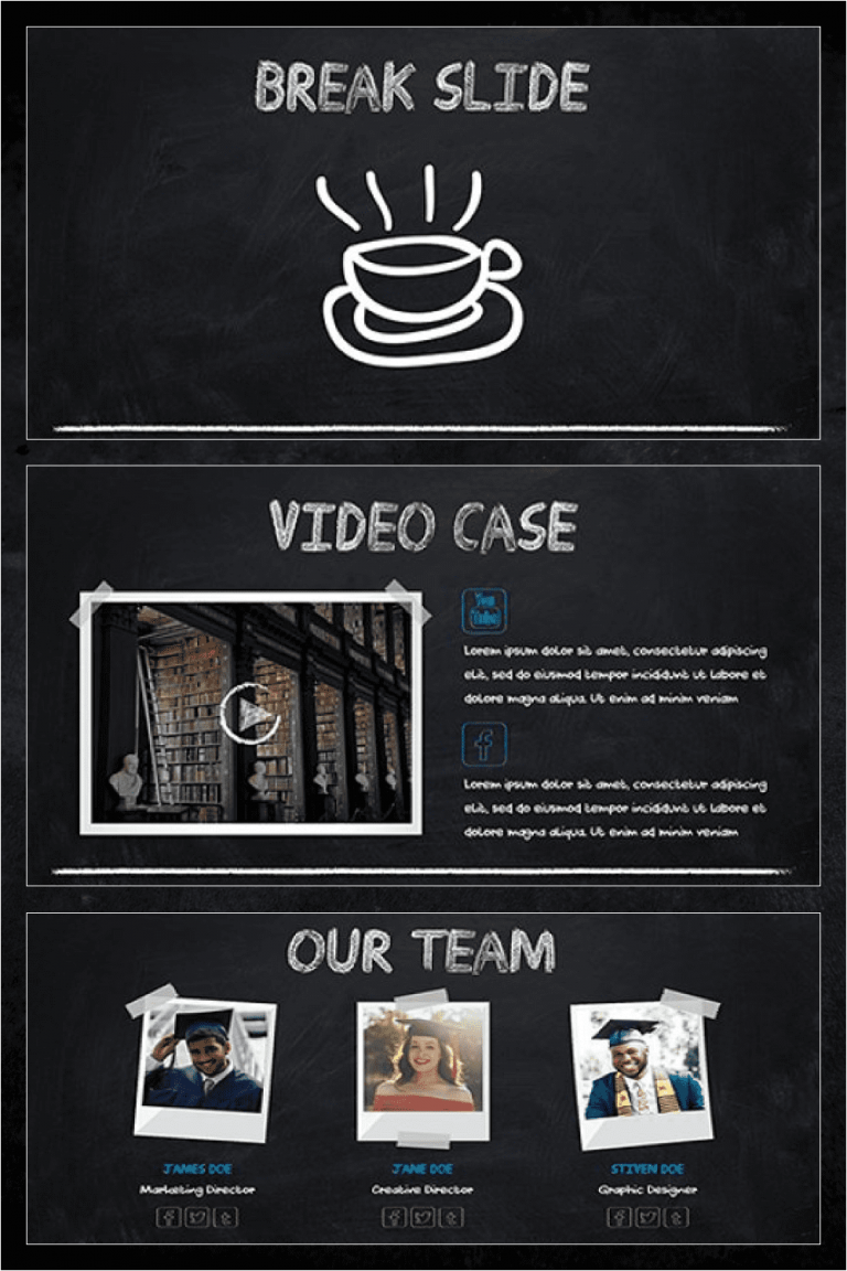 Chalk - Chalkboard Powerpoint Templates – MasterBundles