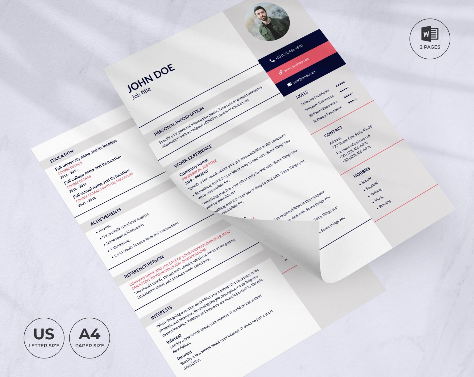 Art Gallery Resume Template CV
