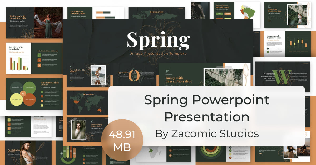 Spring Presentation: Environment Powerpoint Template – MasterBundles