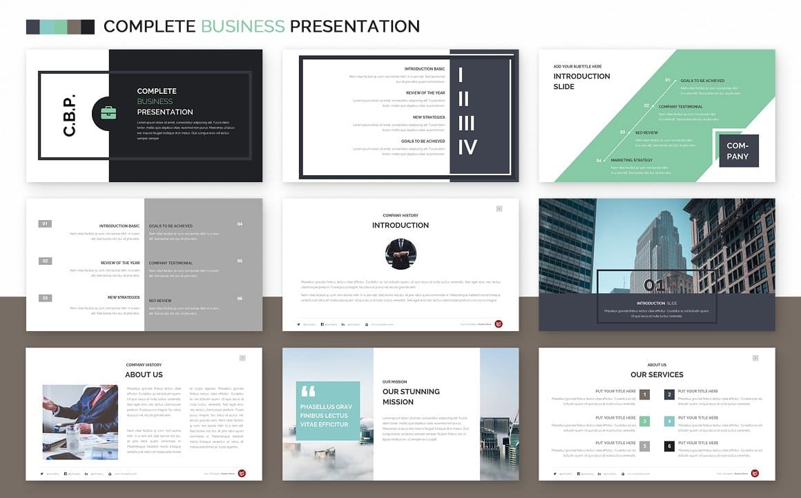 Complete Business Powerpoint Presentation Templates | Master Bundles