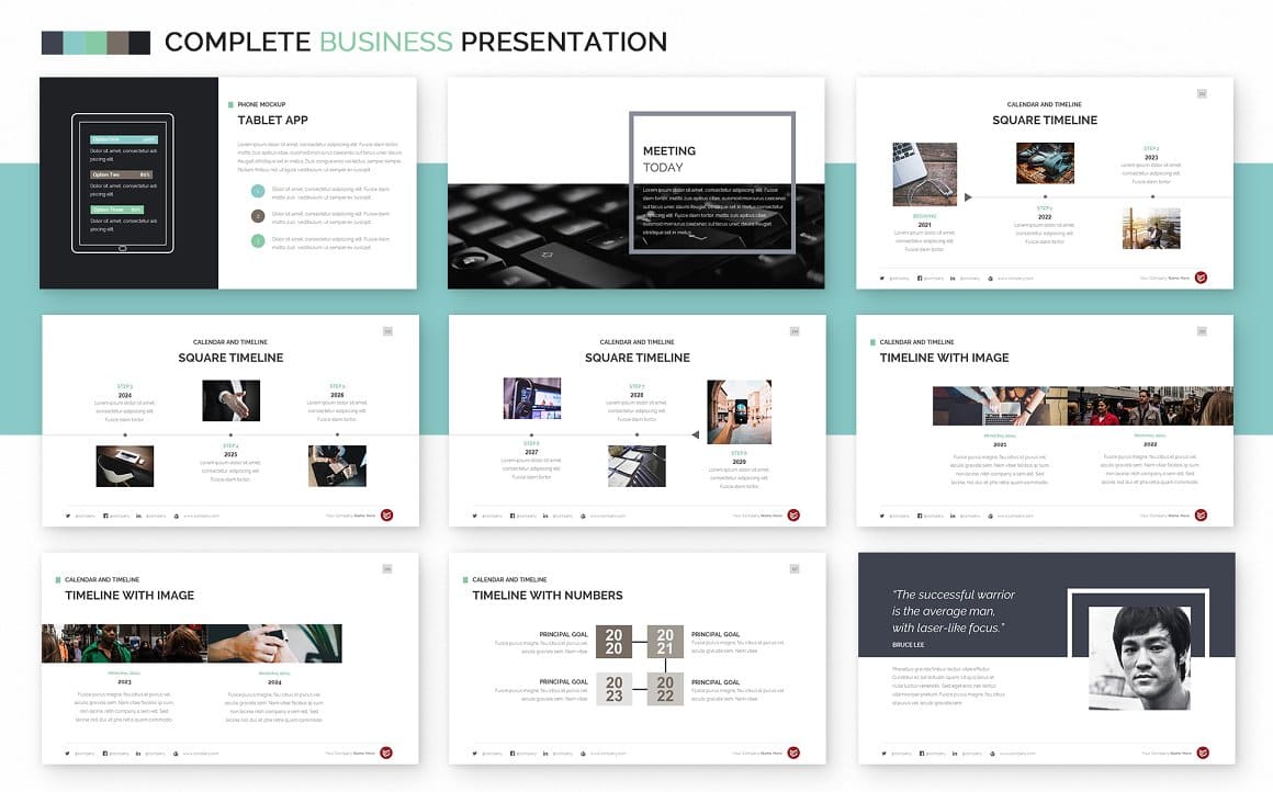Complete Business Powerpoint Presentation Templates | Master Bundles