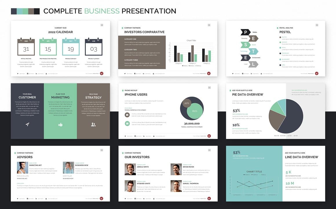 Complete Business Powerpoint Presentation Templates | Master Bundles