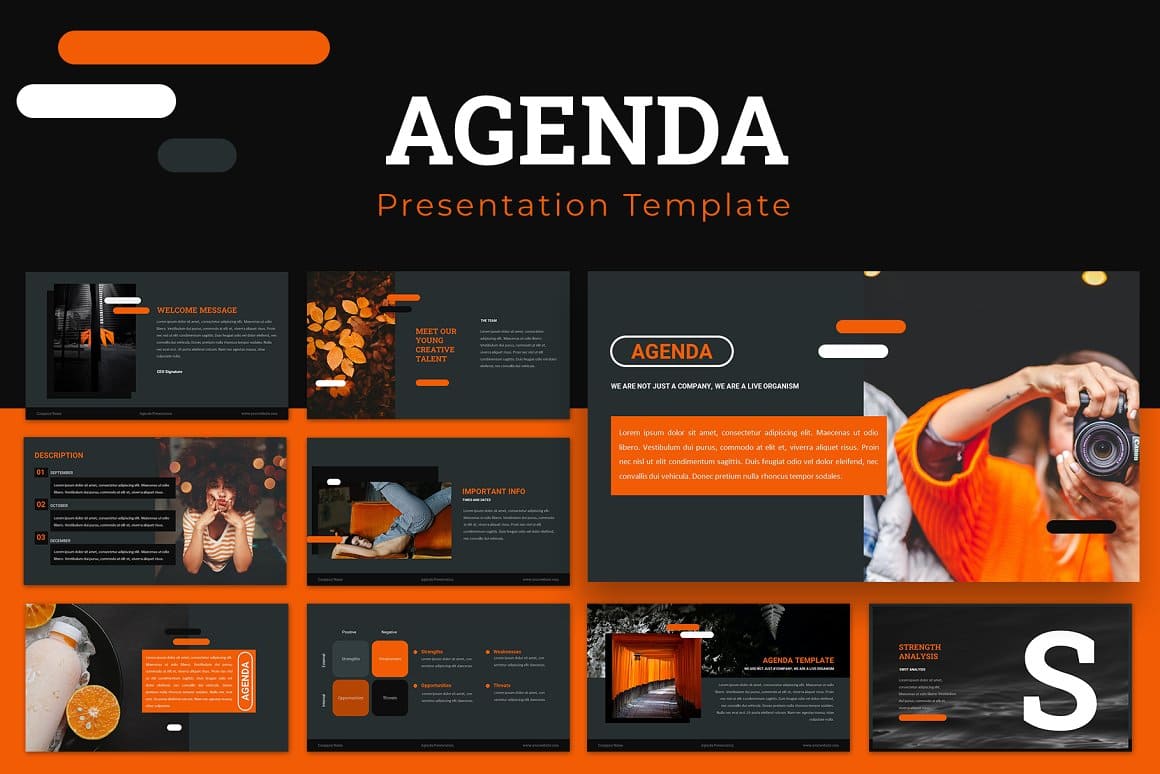 Powerpoint Agenda Template – MasterBundles