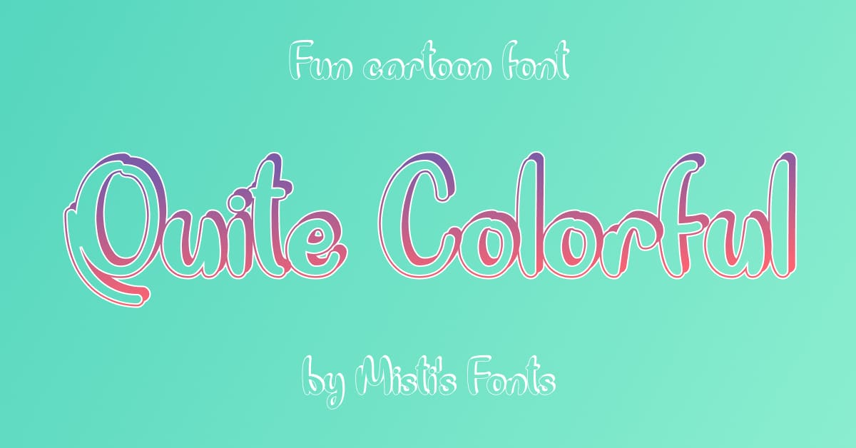 Quite Free Colorful Font – MasterBundles