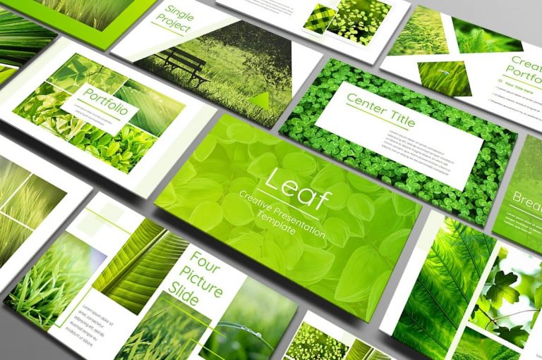 Leaf - Powerpoint Template – MasterBundles