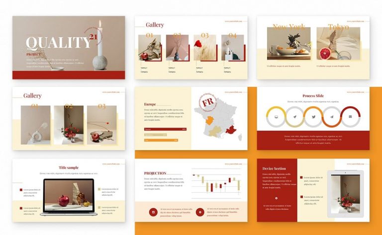 Ginger January Powerpoint Templates | Master Bundles