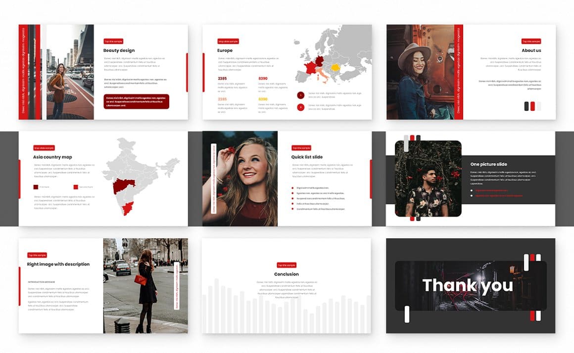 Strips SWOT Powerpoint Template – MasterBundles