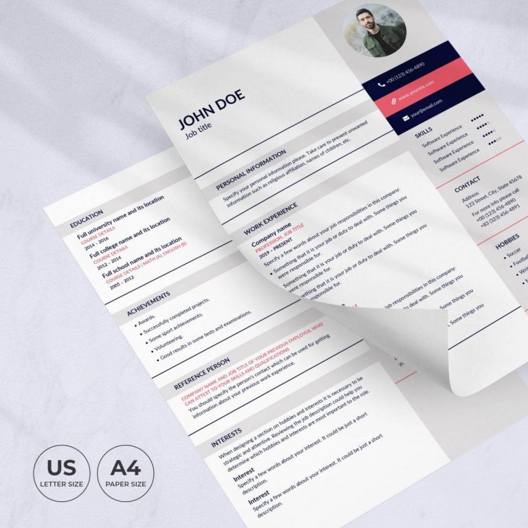 Music Band CV Resume Template – MasterBundles