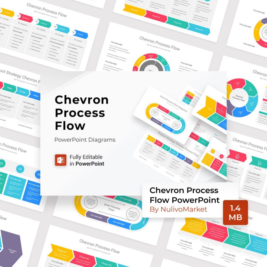 Chevron Process Flow PowerPoint – MasterBundles