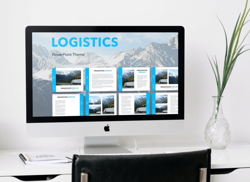Logistics PowerPoint Theme – MasterBundles