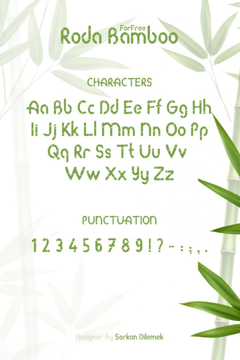Free Bamboo Font