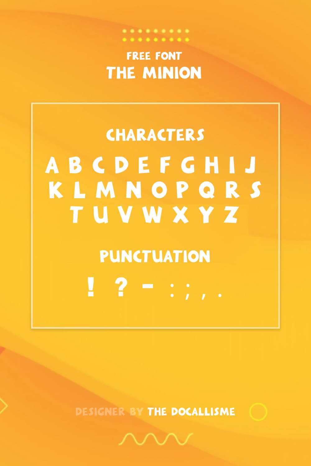 Minions Font Free