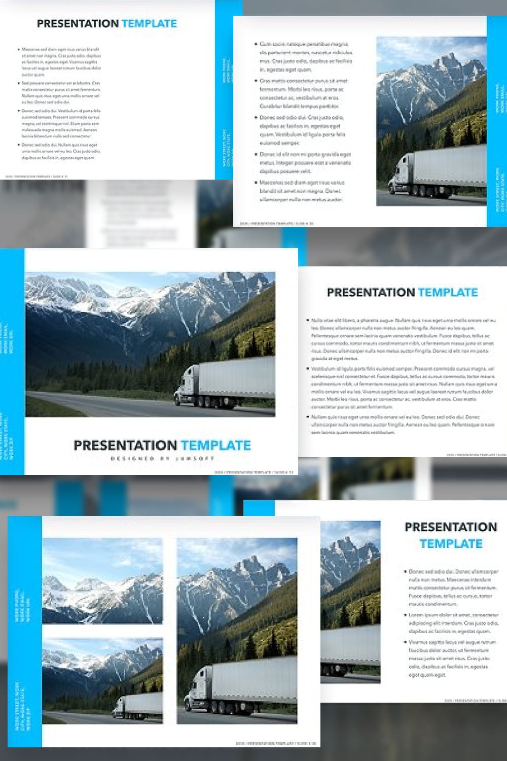 Logistics PowerPoint Theme – MasterBundles
