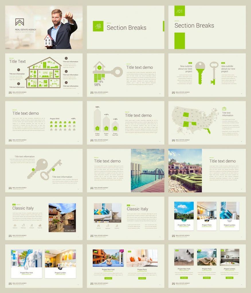 Real Estate PowerPoint Template – MasterBundles