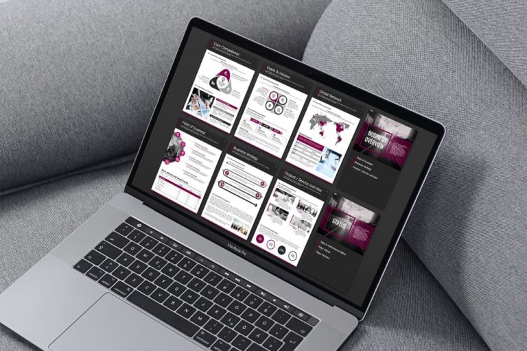 Road PowerPoint Template Vertical – MasterBundles