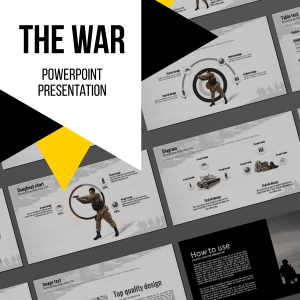 The War Powerpoint Presentation Template – MasterBundles