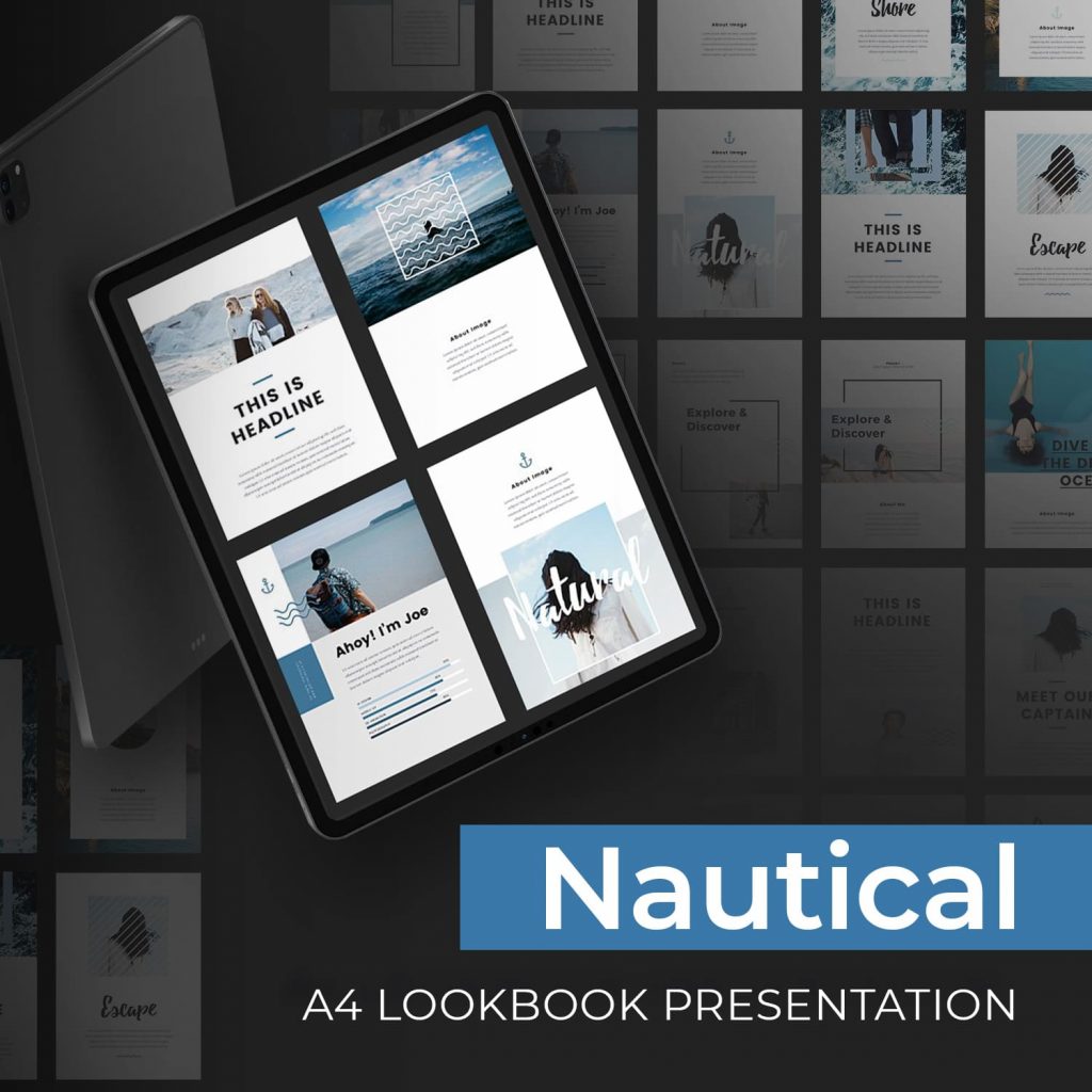 Nautical - A4 Printable PowerPoint – MasterBundles