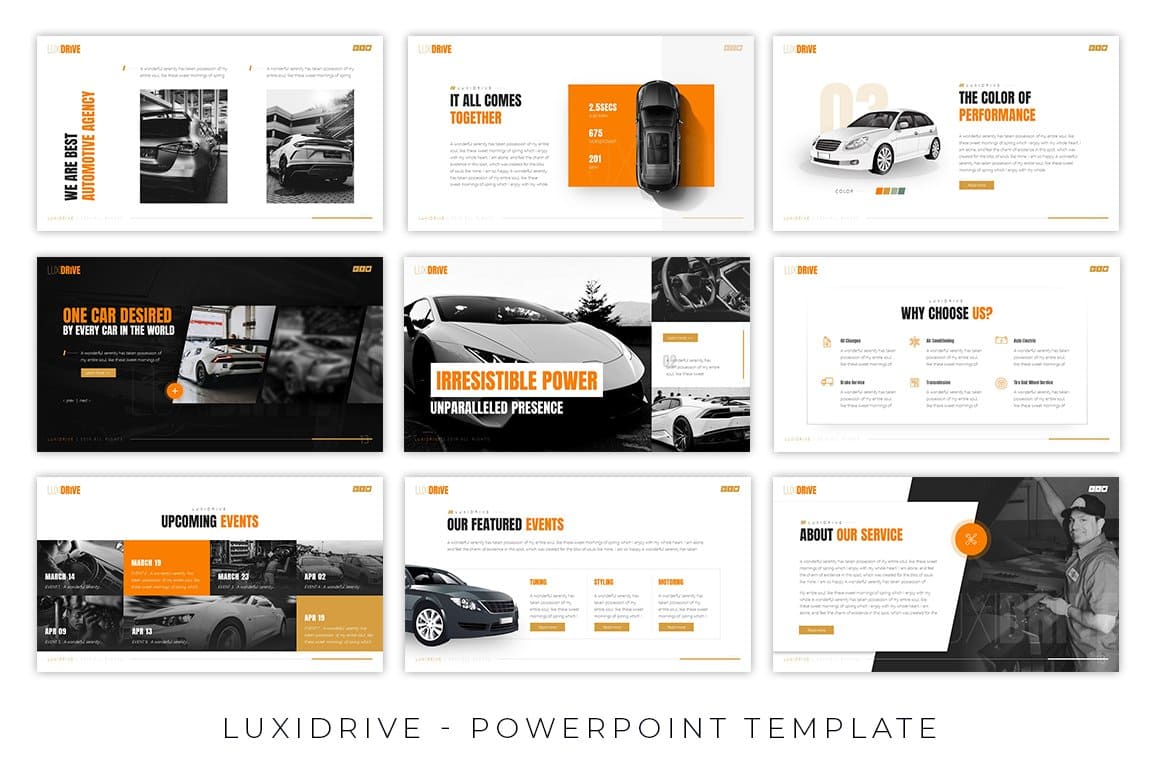 Luxidrive Automotive Presentation – MasterBundles