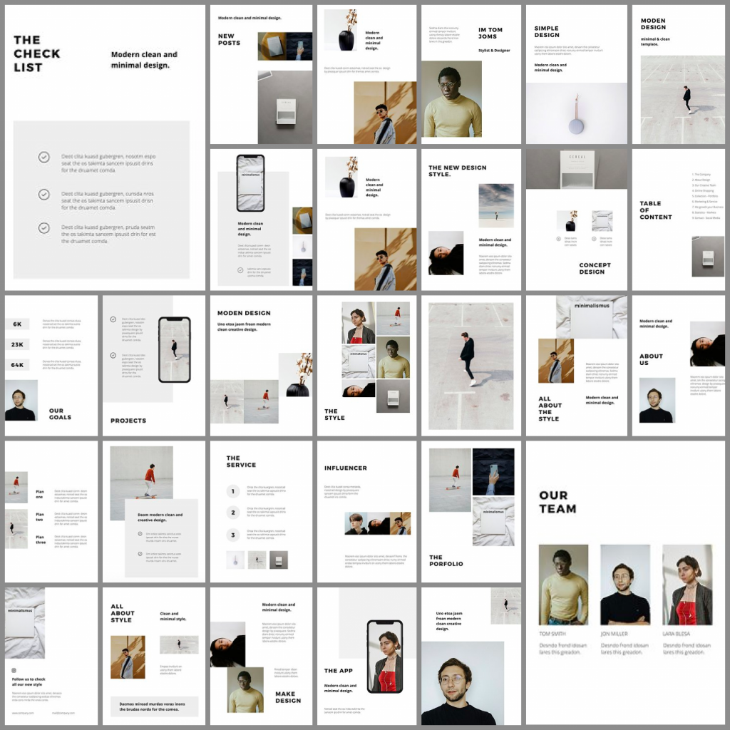MODEN - Powerpoint Vertical Template – MasterBundles