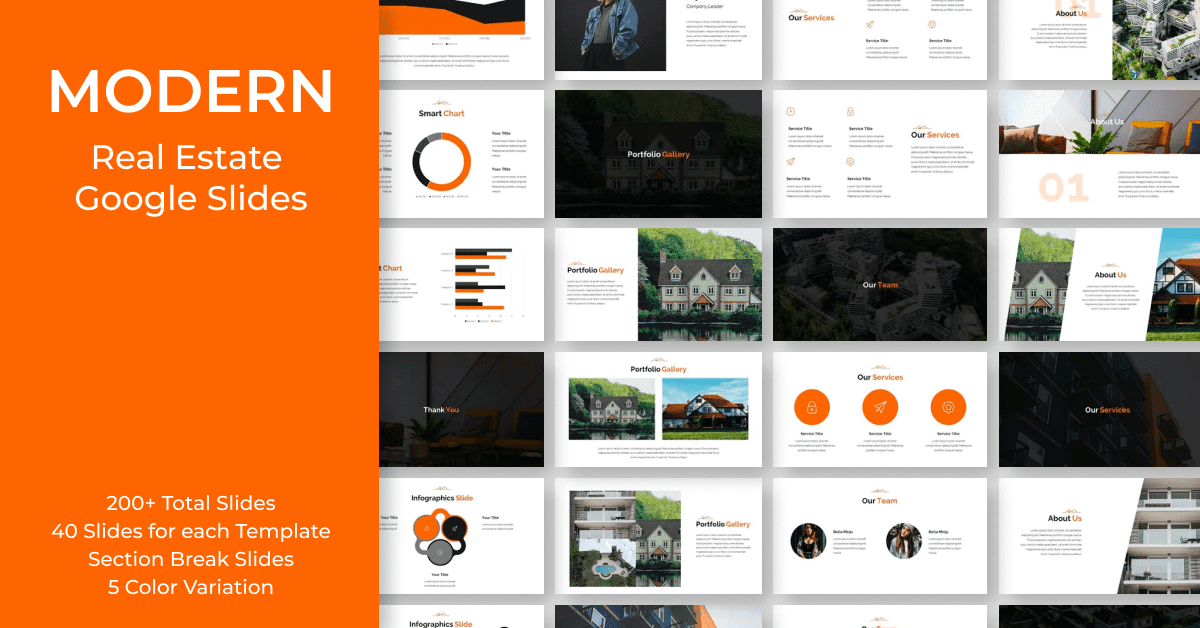 Modern Real Estate Google Slides – MasterBundles