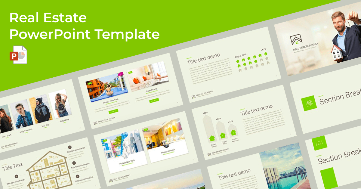 Real Estate PowerPoint Template – MasterBundles