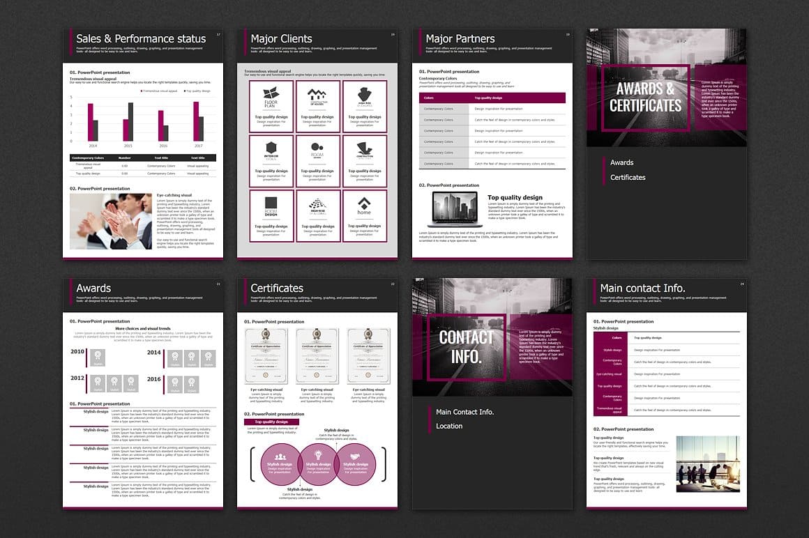 Road PowerPoint Template Vertical – MasterBundles