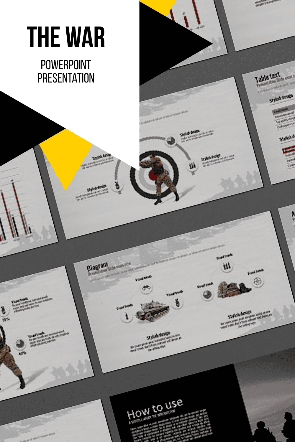 The War Powerpoint Presentation Template – MasterBundles