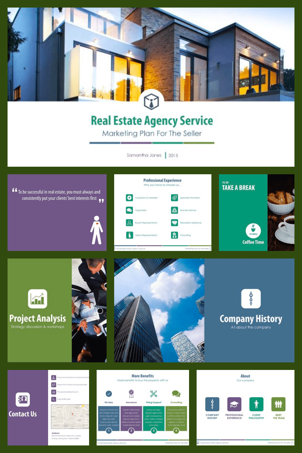 Real Estate PowerPoint Template V.1 – MasterBundles