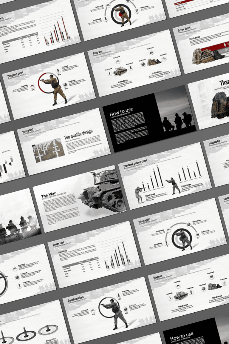 The War Powerpoint Presentation Template – MasterBundles