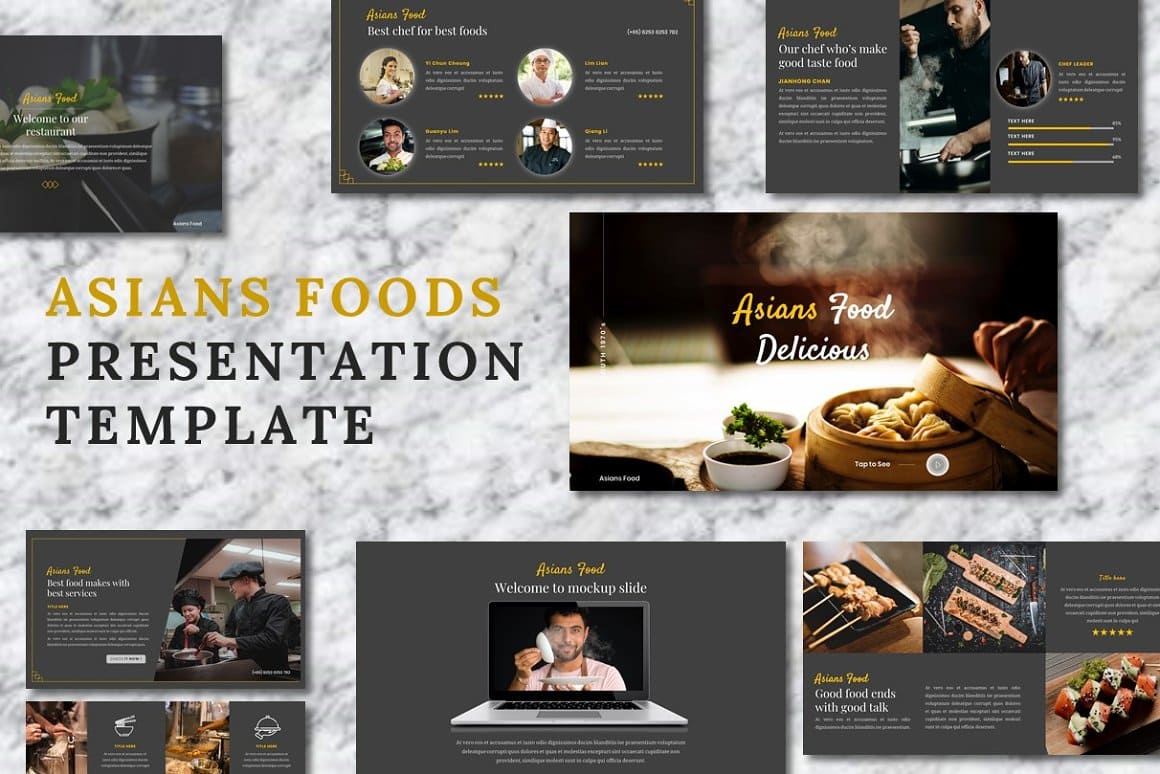 Asians Food - Food PowerPoint – MasterBundles