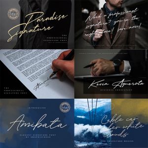 The Modern Signature Font Bundle – MasterBundles