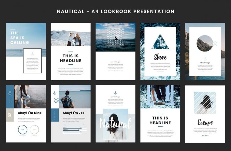 Nautical - A4 Printable PowerPoint – MasterBundles