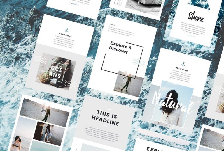 Nautical - A4 Printable PowerPoint – MasterBundles