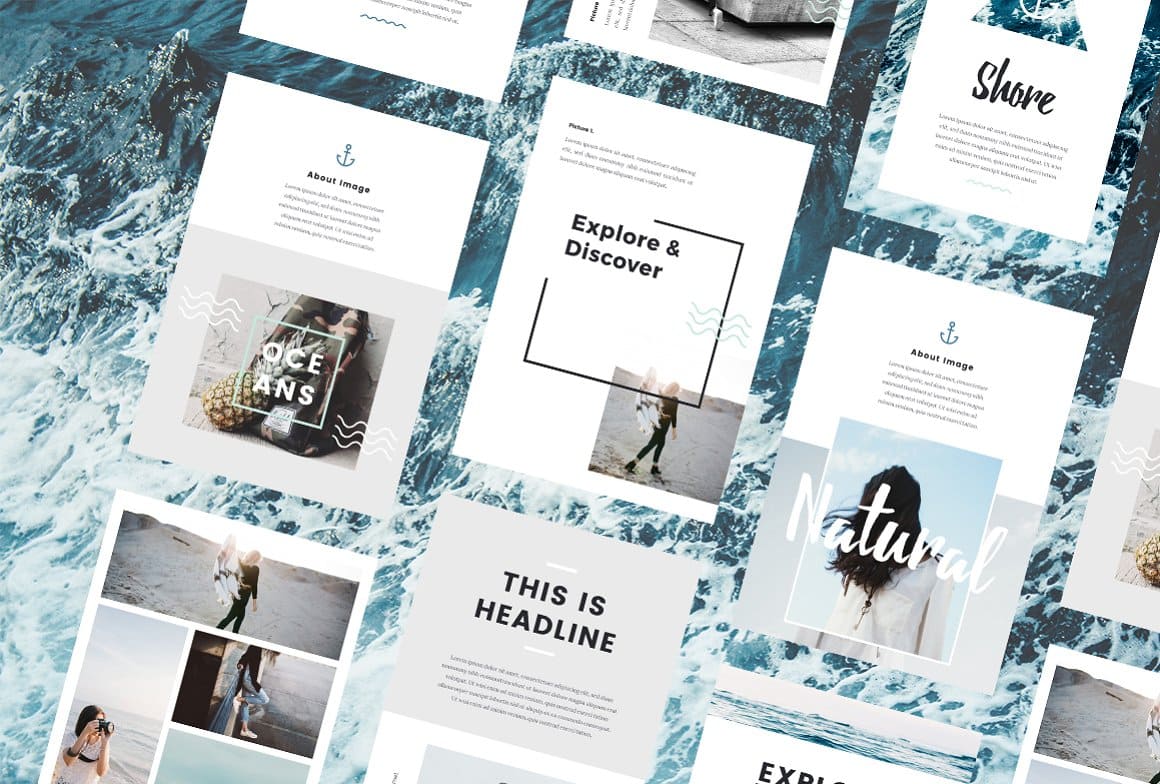 Nautical - A4 Printable PowerPoint – MasterBundles
