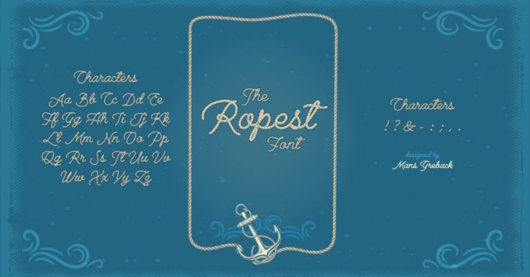 Rope Font Free