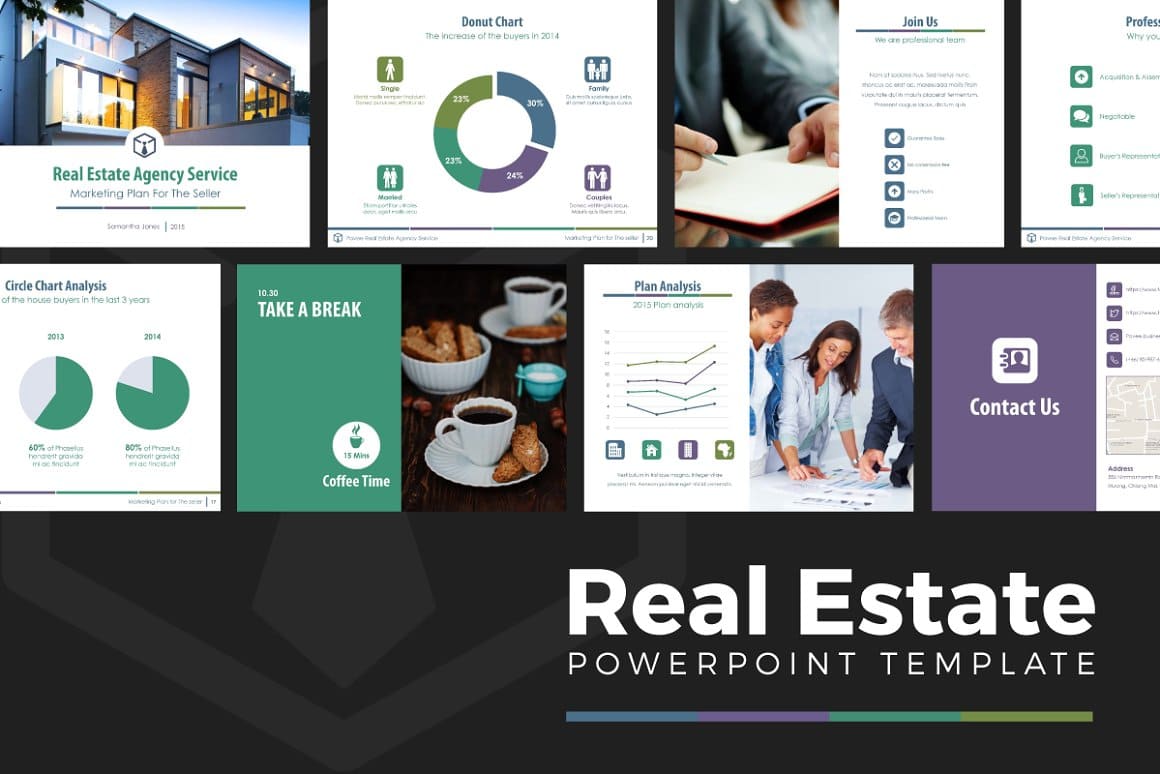 Real Estate PowerPoint Template V.1 – MasterBundles