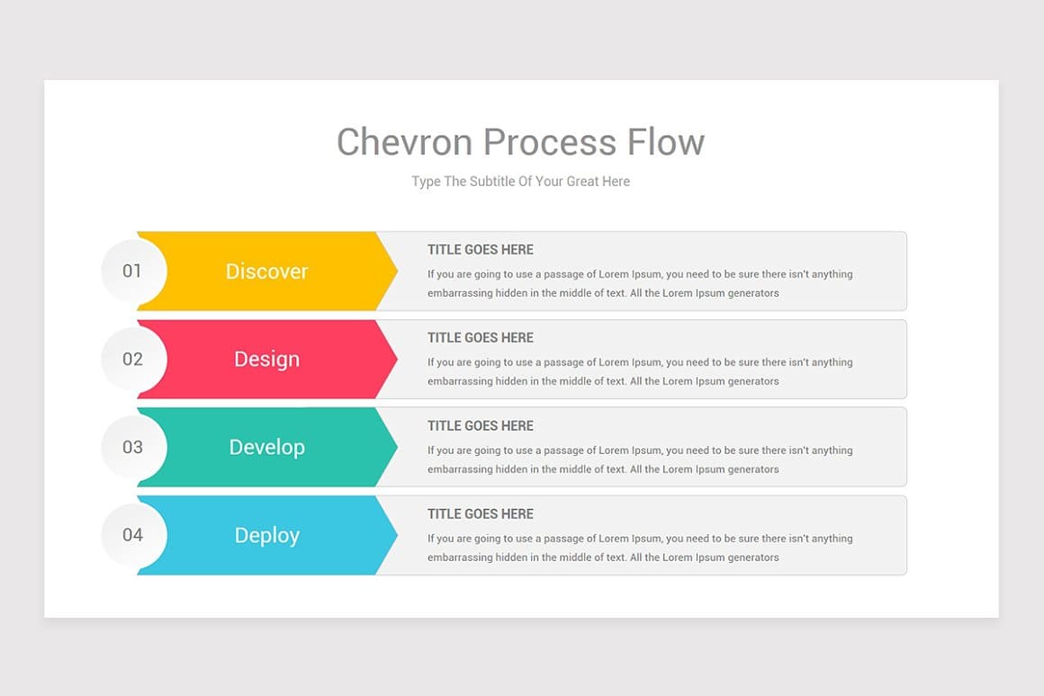 Chevron Process Flow PowerPoint – MasterBundles