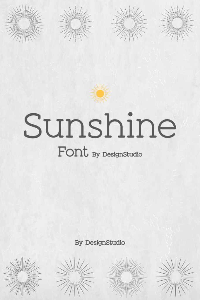 Sunshine Slab Sans Serif Font – MasterBundles
